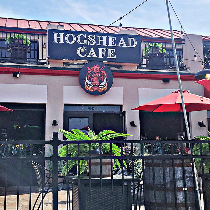 That distinctive logo promises bold flavors and creative twists on traditional barbecue in Richmond's suburbs. 