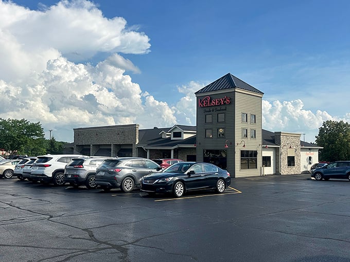 Kelsey's daytime presence is understated, but those in the know are already planning their evening rendezvous with a perfect filet.