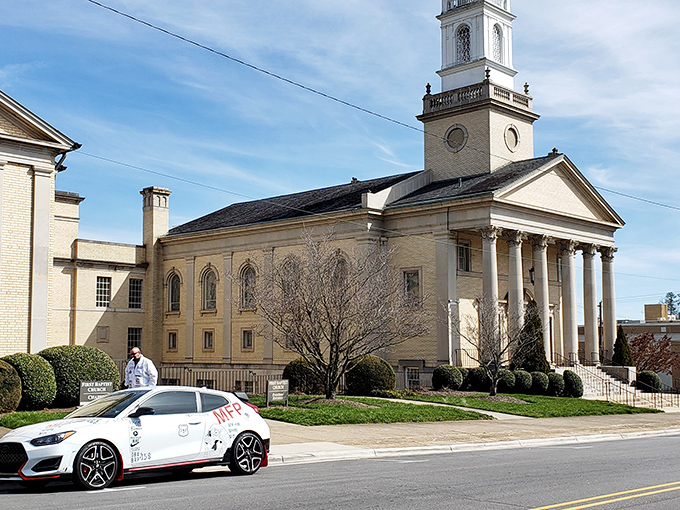 This charming brick building on the corner has likely witnessed a century of Lenoir's most interesting conversations.