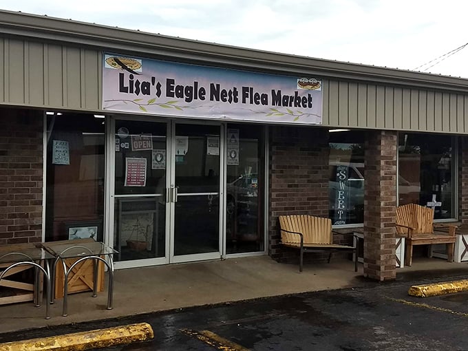 Lisa's Eagle Nest offers a no-frills exterior that hides a wonderland of bargains within.