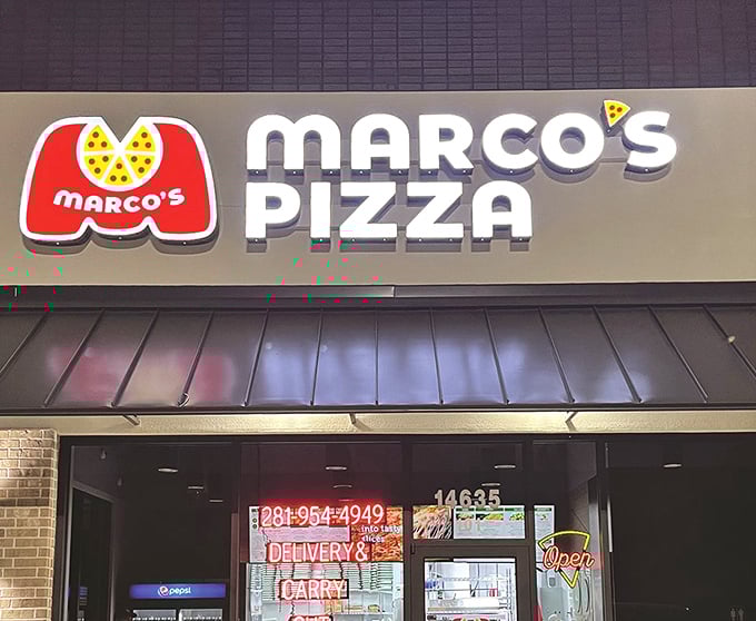Marco's Pizza might look unassuming from the outside, but don't be fooled. That glowing sign promises pizza perfection in Lawton.