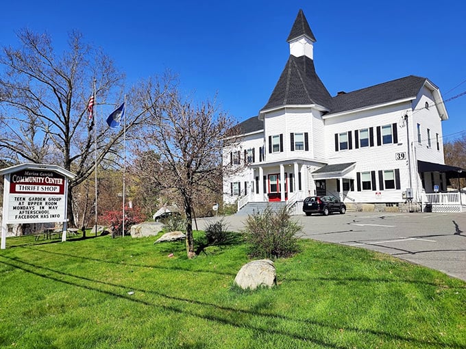 This stately white building houses thrifting magic that would make Marie Kondo spark with joy.