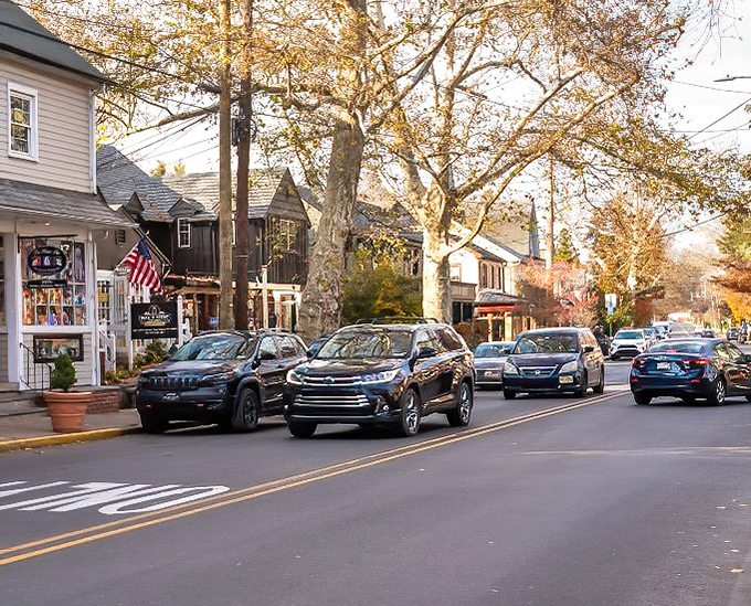 New Hope's tree-lined streets invite you to slow down and remember when "browsing" didn't involve a screen.