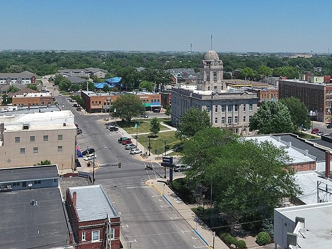 Newton's town square radiates small-town confidence with tree-lined streets that remember when Maytag washers ruled the world.