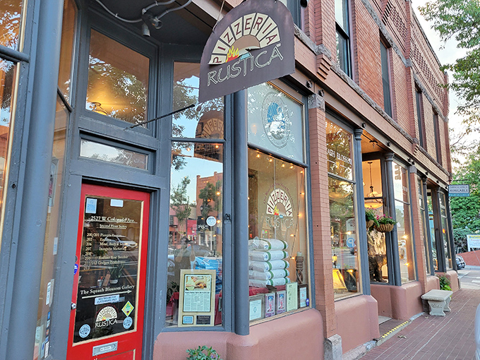Pizzeria Rustica's charming brick exterior looks like it was plucked straight from an Italian village. Old Colorado City meets Old World charm.