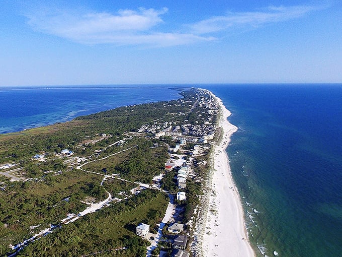 Port St. Joe's pristine shoreline&mdash;where your footprints might be the only ones on sand that elsewhere would cost a fortune.
