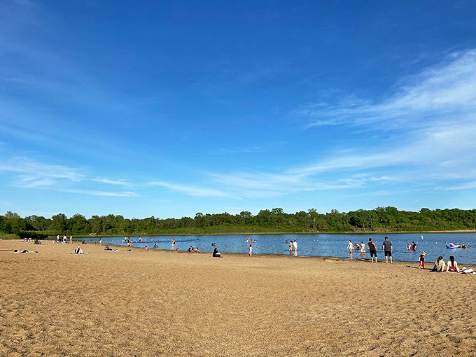 Golden sand and blue skies create the perfect backdrop for your next great Iowa adventure.