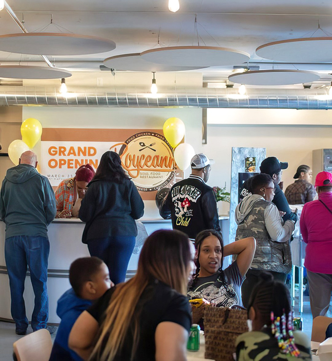 Grand opening excitement fills the air as Iowa City discovers its newest soul food treasure.