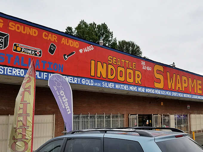 Rain or shine, this covered marketplace keeps the treasure hunting adventure going year-round indoors.