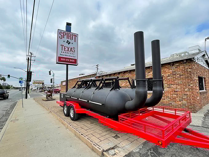 That massive smoker outside Spirit of Texas isn't just equipment&mdash;it's a time machine transporting Lone Star flavors to San Bernardino.