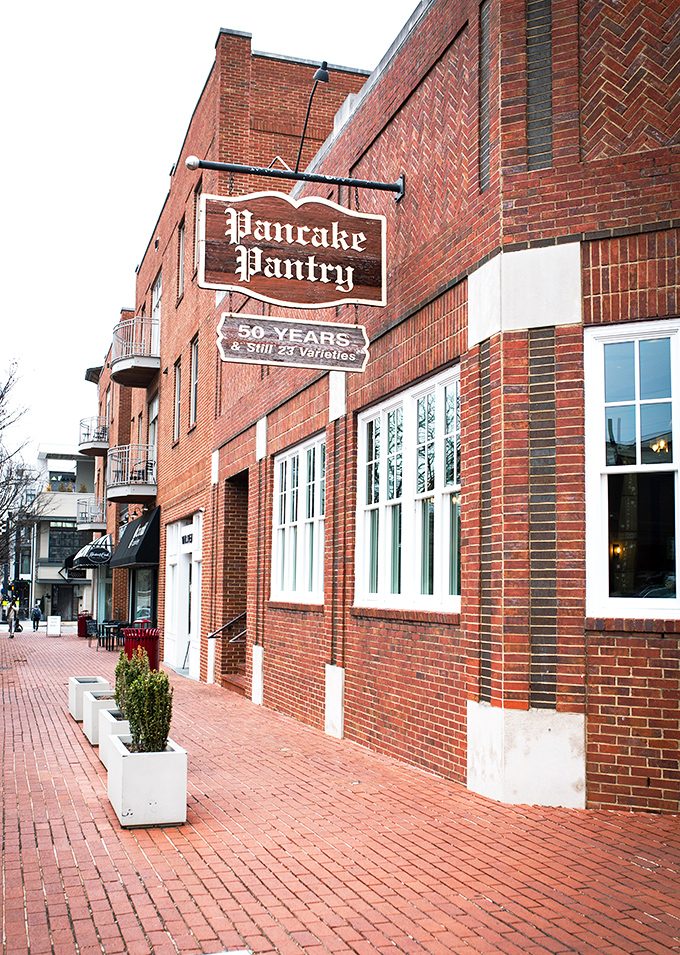 The Pancake Pantry's sign promises "50 years & 23 varieties" &ndash; a breakfast legacy built on perfect flapjacks.