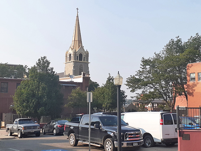 Trinidad's church spire reaches skyward, anchoring this affordable historic community. Spiritual elevation without financial elevation!