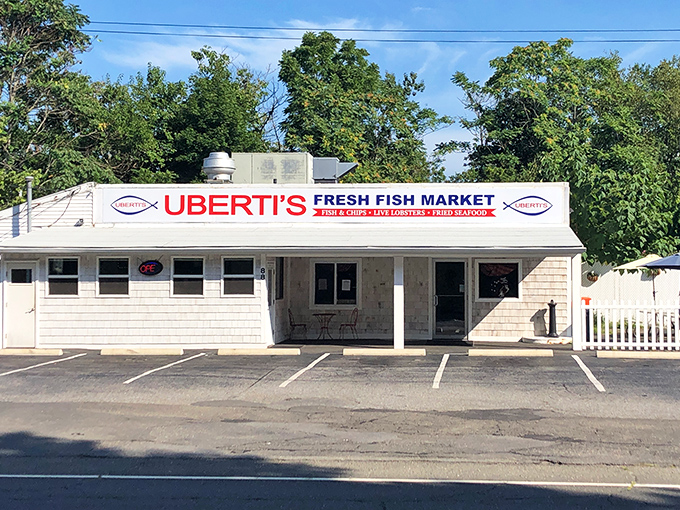 Uberti's unassuming exterior hides seafood treasures within. The best fish markets never need flashy signs to attract those in the know.