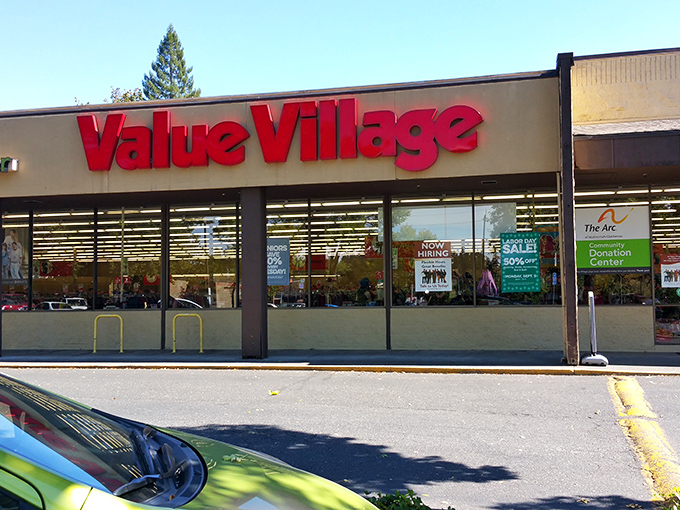 Value Village's professional storefront brings department store organization to thrift store treasure hunting adventures. 
