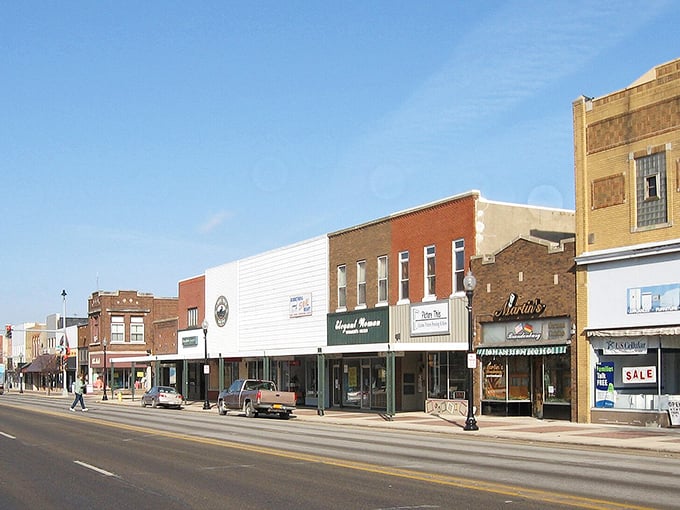 Waverly's downtown corridor showcases the best of small-town Iowa, where every storefront tells a welcoming story.