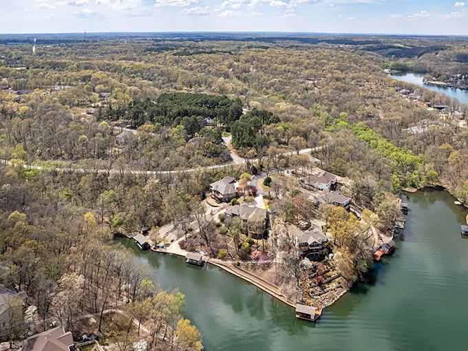 Waterfront living in Bella Vista means your morning coffee comes with a million-dollar view that somehow fits a Social Security budget.
