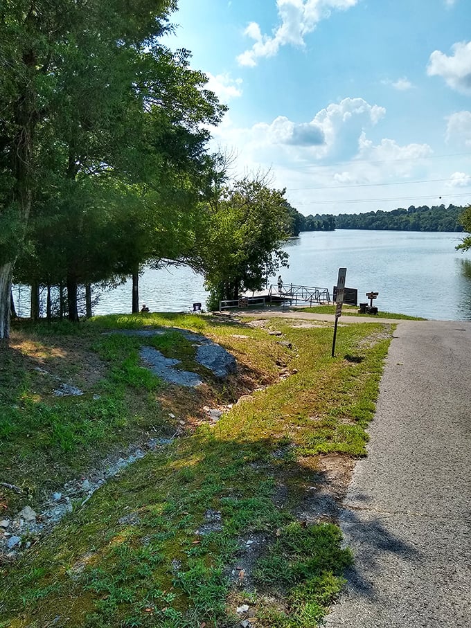 This boat launch looks ready to send you on your own "African Queen" adventure, minus Bogart.