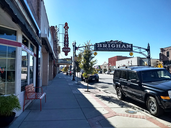 Northern Utah's Brigham City offers tree-lined streets and affordable living near the Great Salt Lake.