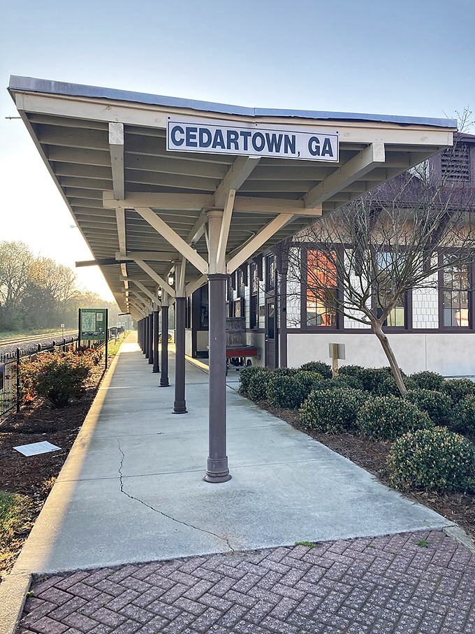 This Cedartown train station welcomes visitors with the same hospitality as your grandmother, minus the cheek pinching and mandatory seconds.