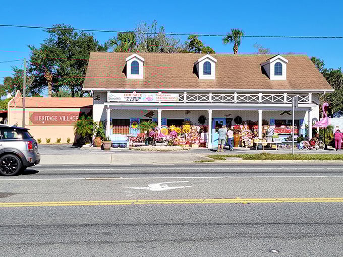 Heritage Village offers colorful local shopping in Crystal River. Quirky finds and budget-friendly treasures await curious browsers.