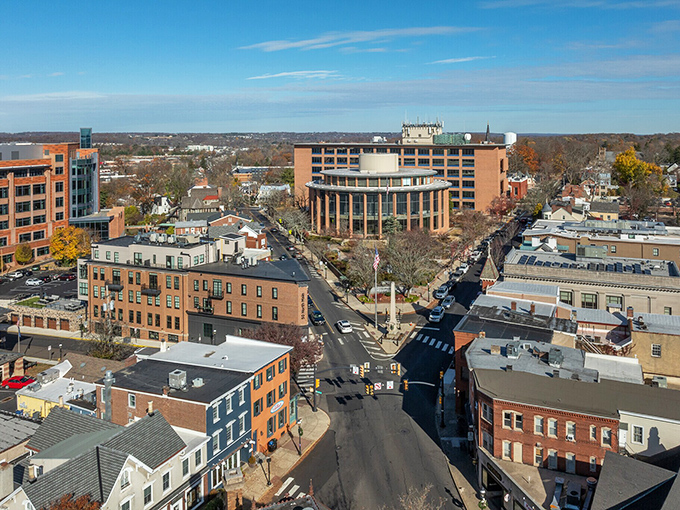 Doylestown's streets tell stories of America's past. That white building on the corner has probably seen it all!