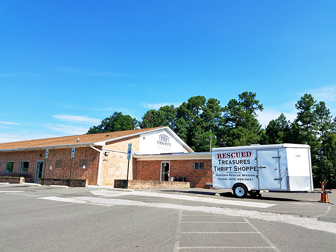 Behind this unassuming brick exterior, the Rescue Mission's "Rescued Treasures" await new homes and new stories.