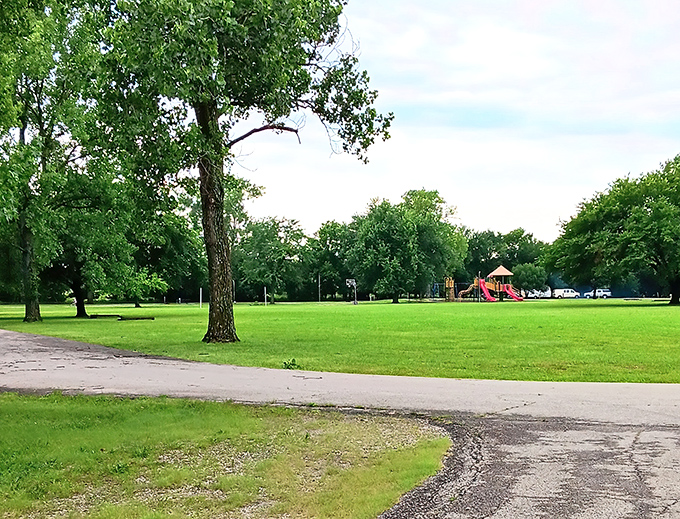 Shady trails and peaceful paths at Elk City State Park. Nature's air conditioning at its finest!