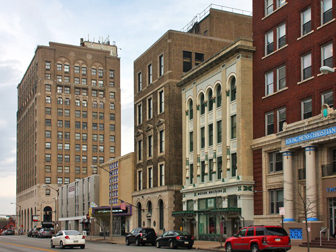 The warm red brick facades of Erie create a timeless small-town atmosphere where your retirement dollars stretch further.