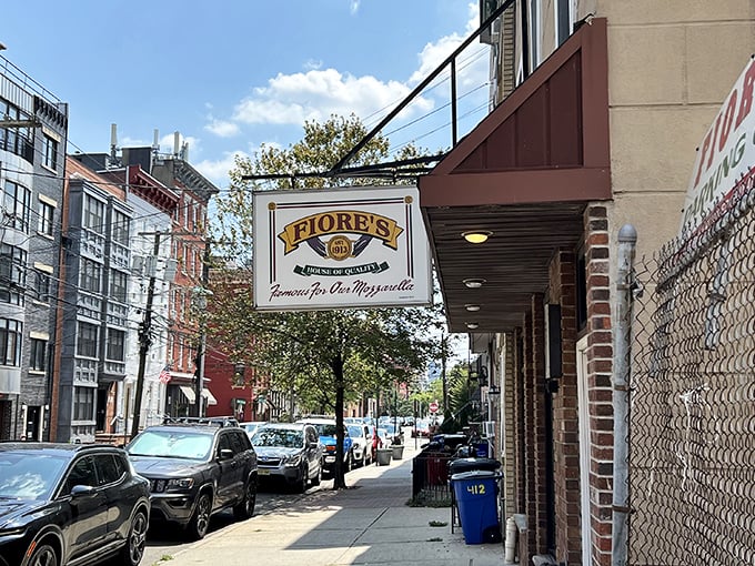 The "House of Quality" sign isn't just talk – it's a century-old promise that keeps Hoboken locals coming back.