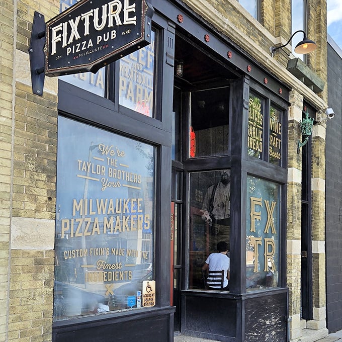 The Taylor Brothers' legacy lives on through Fixture's artisanal approach. Milwaukee pizza with urban edge!
