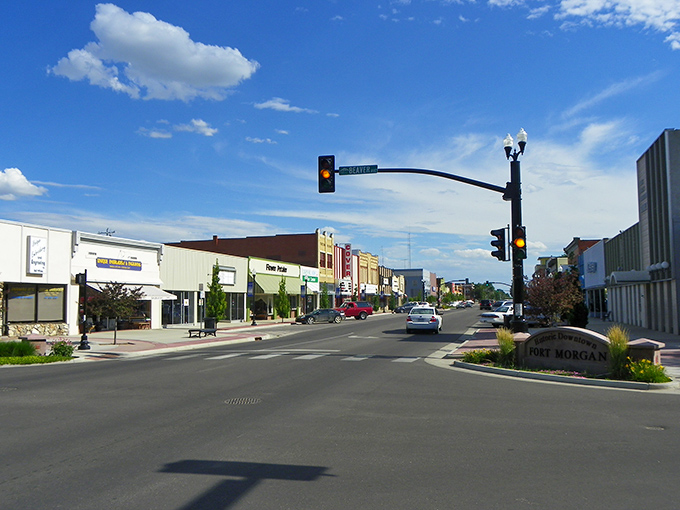 Main Street in Fort Morgan offers small-town charm and prices that won't have you checking your bank balance daily.