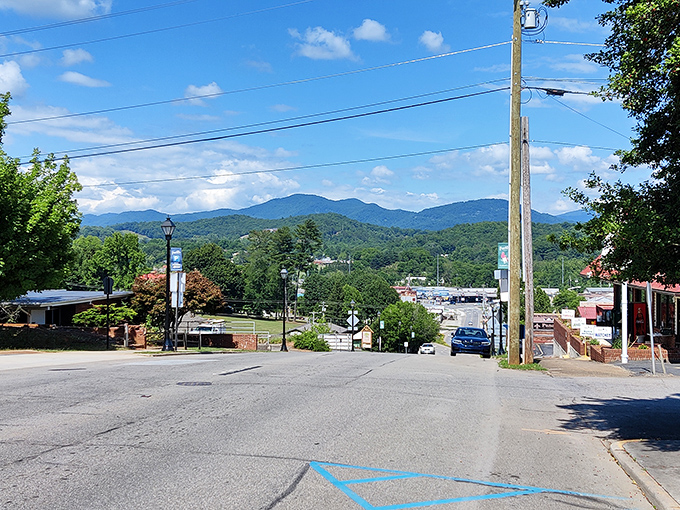 Mountain peaks stand guard over this treasure town where rubies hide and friendships sparkle.