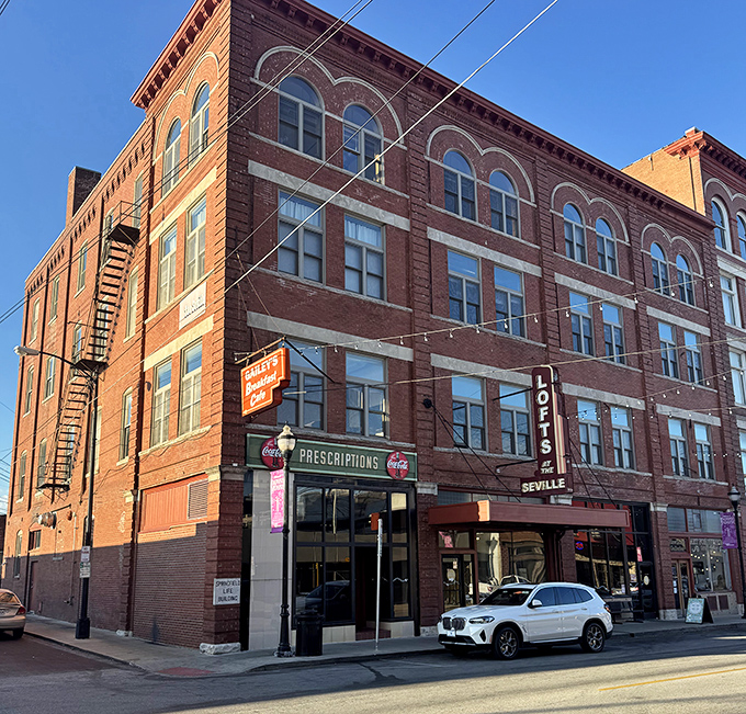 Historic brick buildings make the perfect home for morning comfort food. Gailey's blends seamlessly into downtown's architectural tapestry.