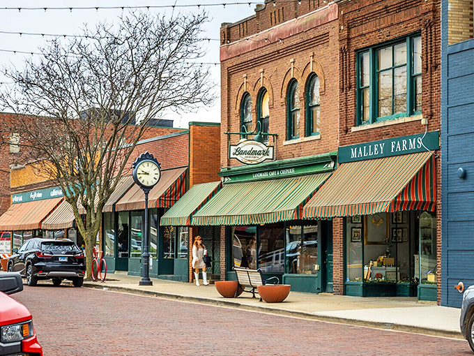 These brick facades have watched generations pass by, each one adding to the town's rich story.