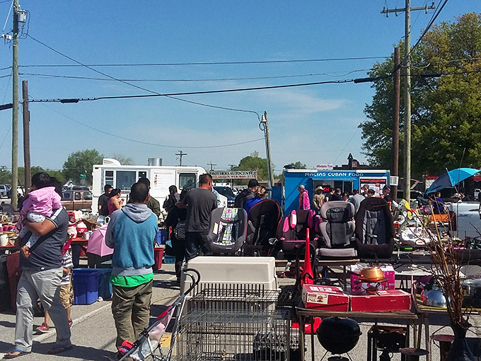 Shoppers stroll through Good Vibes' organized chaos, where pathways lead to discoveries waiting around every corner.