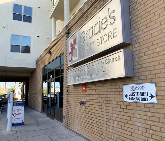 Nestled in Tempe's urban landscape, Gracie's Thrift Store promises community connection along with great deals.