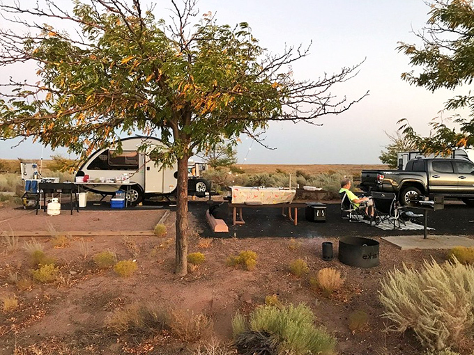 Desert camping lets you sleep under the same endless sky that ancient peoples watched long ago.