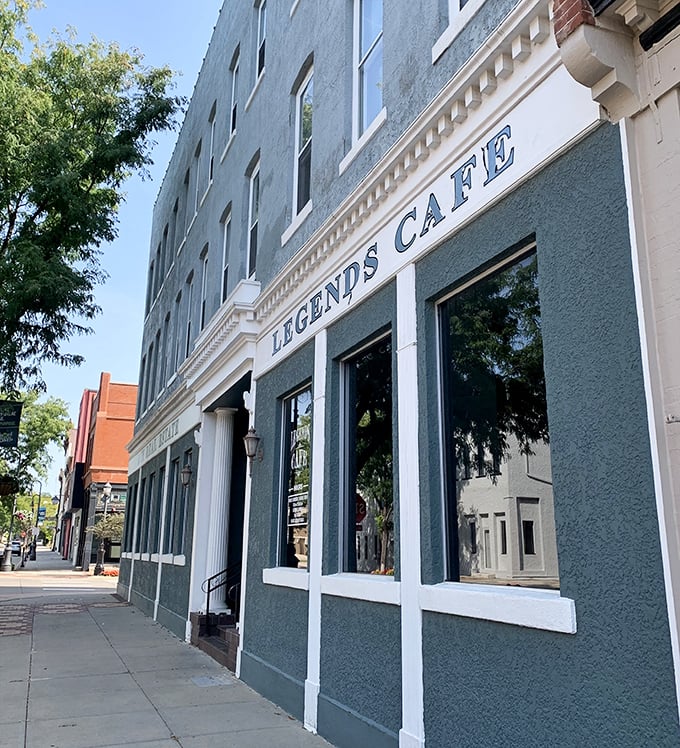 Street-side dining and classic architecture create the perfect backdrop for elevated comfort food done absolutely right.
