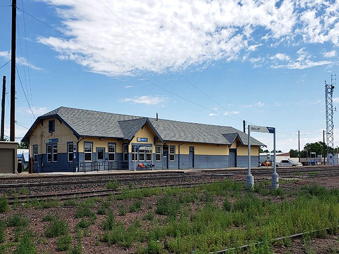 Malta's charming train depot stands as a sunny reminder of the railroad history that shaped this budget-friendly northeastern Montana community.