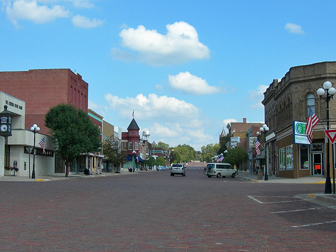 The charming turret on this Marysville building stands as a reminder that small-town Kansas offers architectural gems at bargain-basement prices.