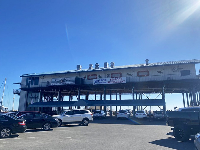 From this angle, McElroy's looks ready for both high tide and hungry customers.
