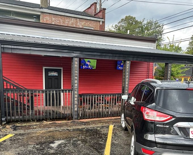 The covered patio with TVs makes this Louisville spot perfect for catching the game while catching up with your pizza.