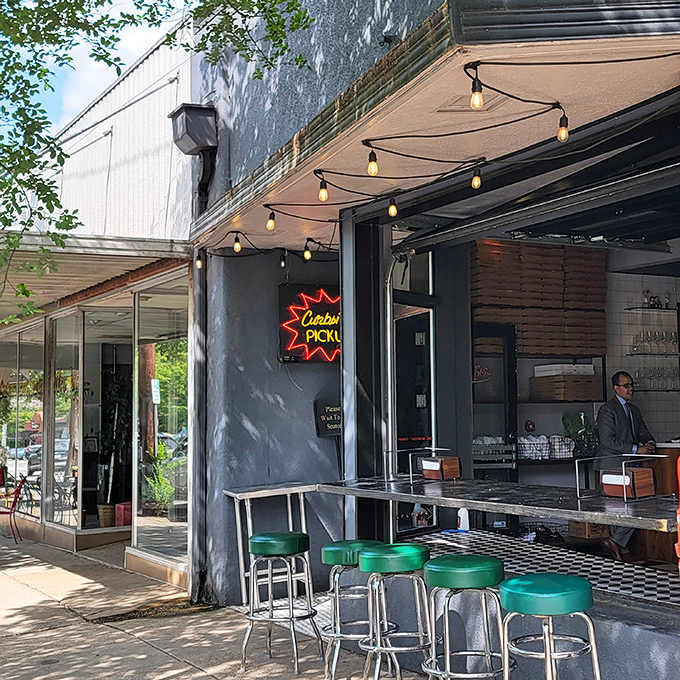 Those string lights and simple setup prove that atmosphere is just the garnish on exceptional food.