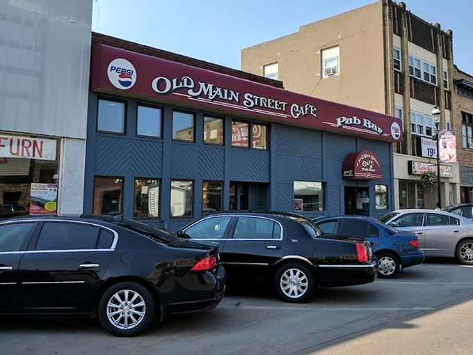 The classic awning of Old Main Street Cafe promises the kind of meal that makes you want to befriend the cook.
