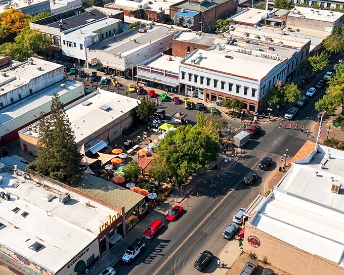 Downtown Oroville combines historic charm with practical amenities, creating an inviting atmosphere for retirees seeking affordable California living.