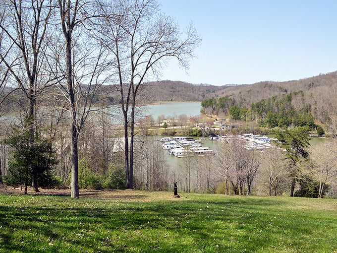 The boat launch at Paintsville Lake promises adventures on waters surrounded by Kentucky's eastern mountains.