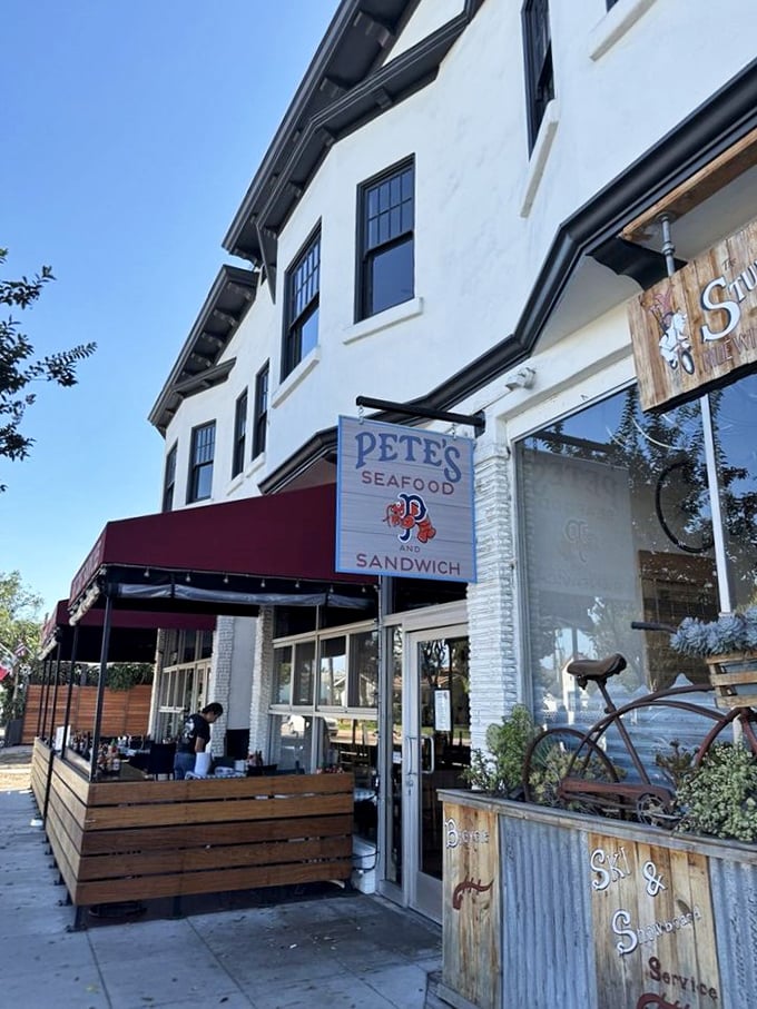 That moment when a simple storefront hides culinary magic. Pete's proves great seafood doesn't need ocean views &ndash; just serious skills.