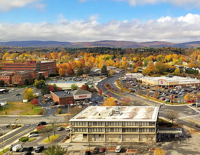 The majestic architecture of Pittsfield's downtown buildings houses affordable apartments where retirees can live comfortably on fixed incomes.
