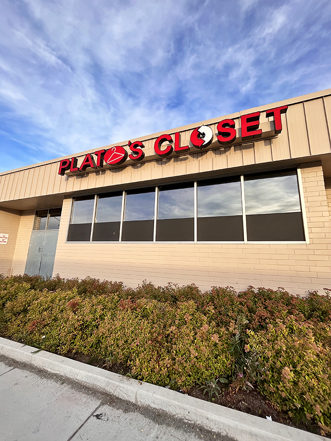 Behind that bold signage, Plato's Closet houses countless fashion treasures waiting for their second chance to shine.