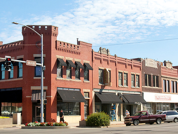 Ponca City's distinctive red brick buildings with castle-like details give downtown a storybook quality that big cities just can't manufacture.